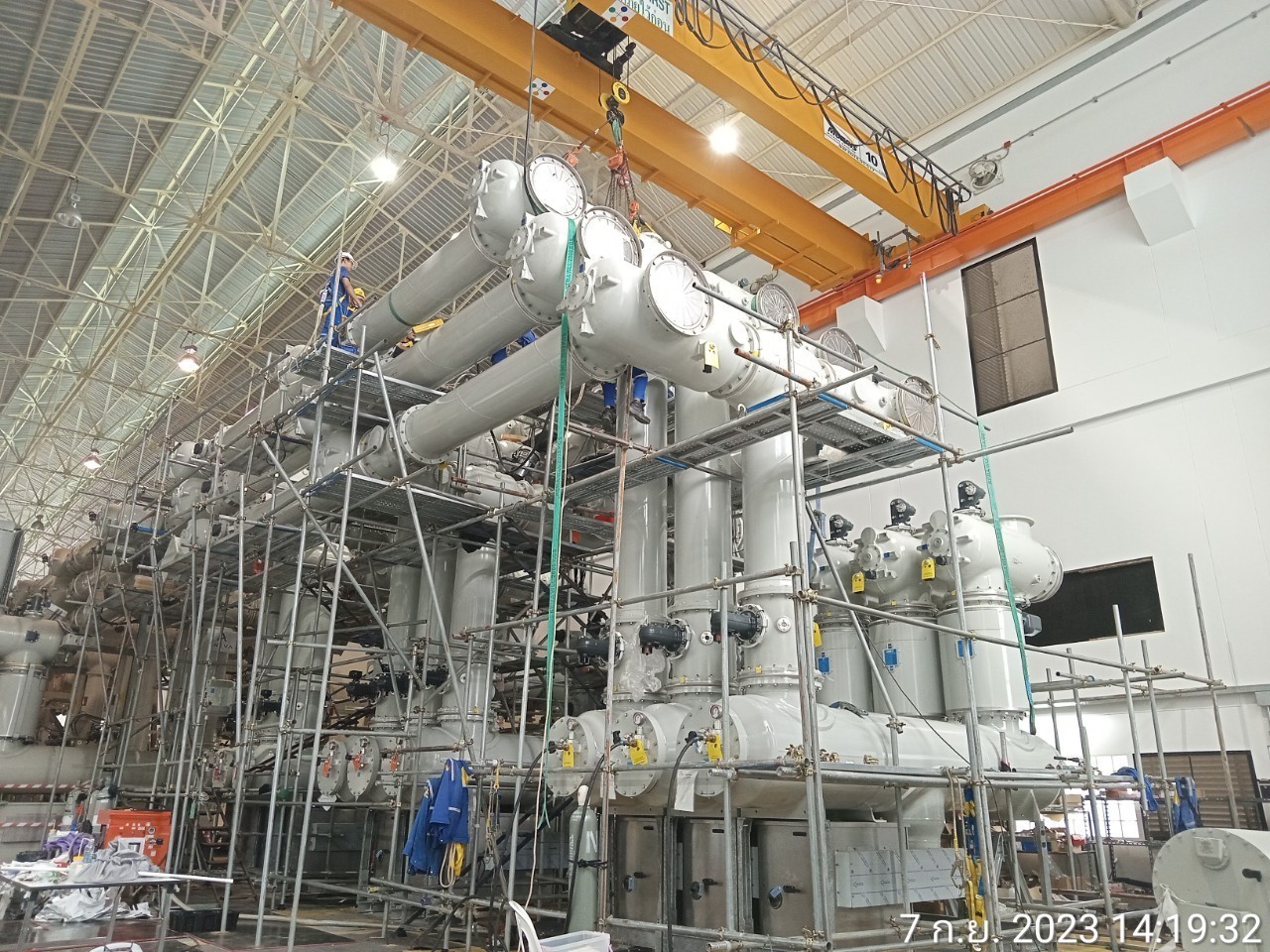 งานประกอบ 500kV GIS สถานีไฟฟ้าแรงสูงอ่อนนุช-EGAT – TADS.co.th