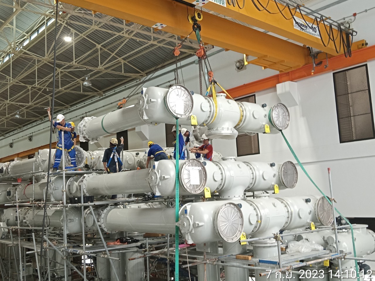 งานประกอบ 500kV GIS สถานีไฟฟ้าแรงสูงอ่อนนุช-EGAT – TADS.co.th